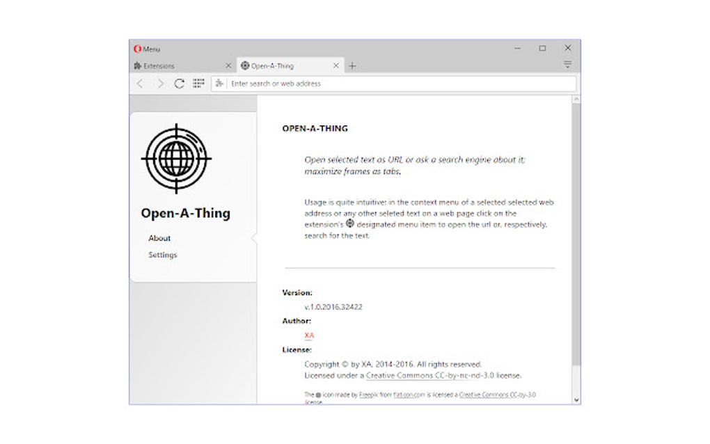 Open-A-Thing ˣᵃ for Google Chrome - Extension Download