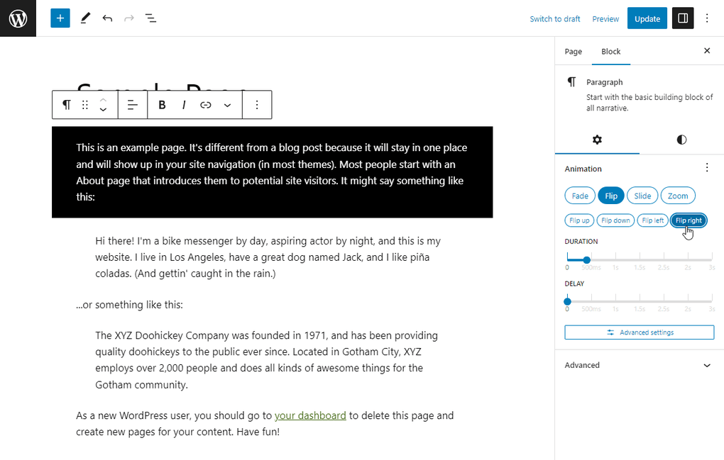 Animations for Blocks pour WordPress - Télécharger