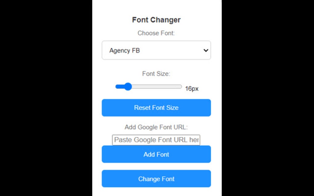 Font Changer for Google Chrome - Extension Download