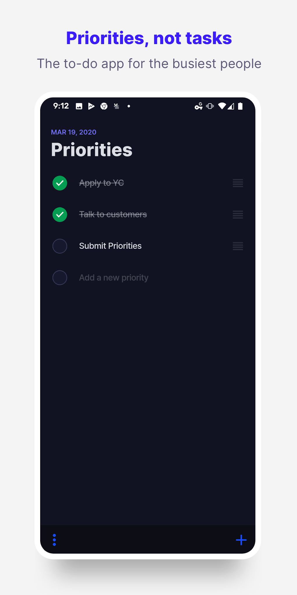 Priorities: the most effective to-do list for Android - Download
