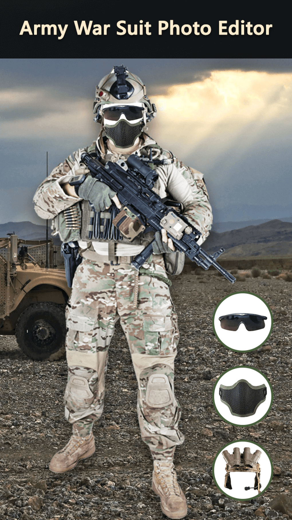 Army War Suit Photo Editor for Android - Download
