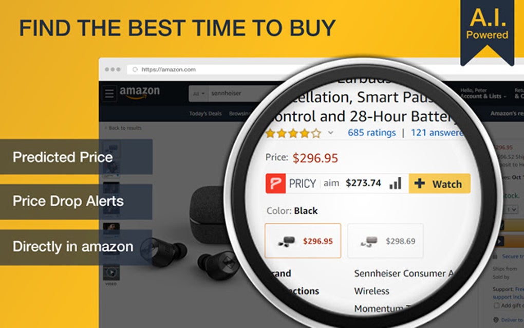 Pricy - Amazon Price Watch для Google Chrome - Расширение Скачать