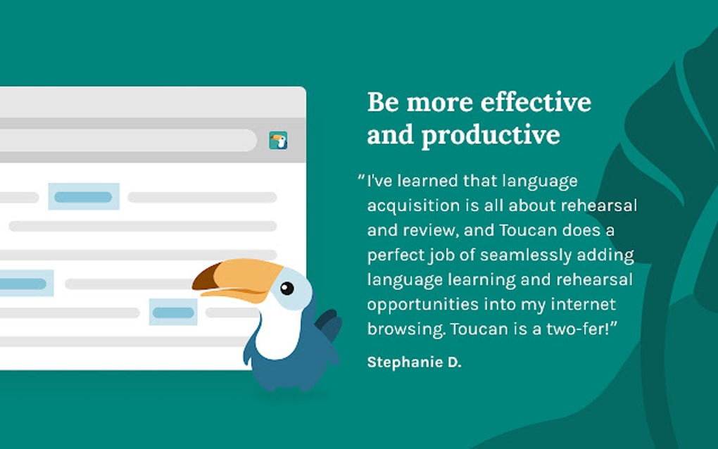 Toucan - Language Learning for Google Chrome - Extension Download
