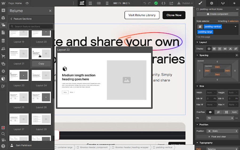 Relume Chrome Extension for Webflow for Google Chrome - Extension Download