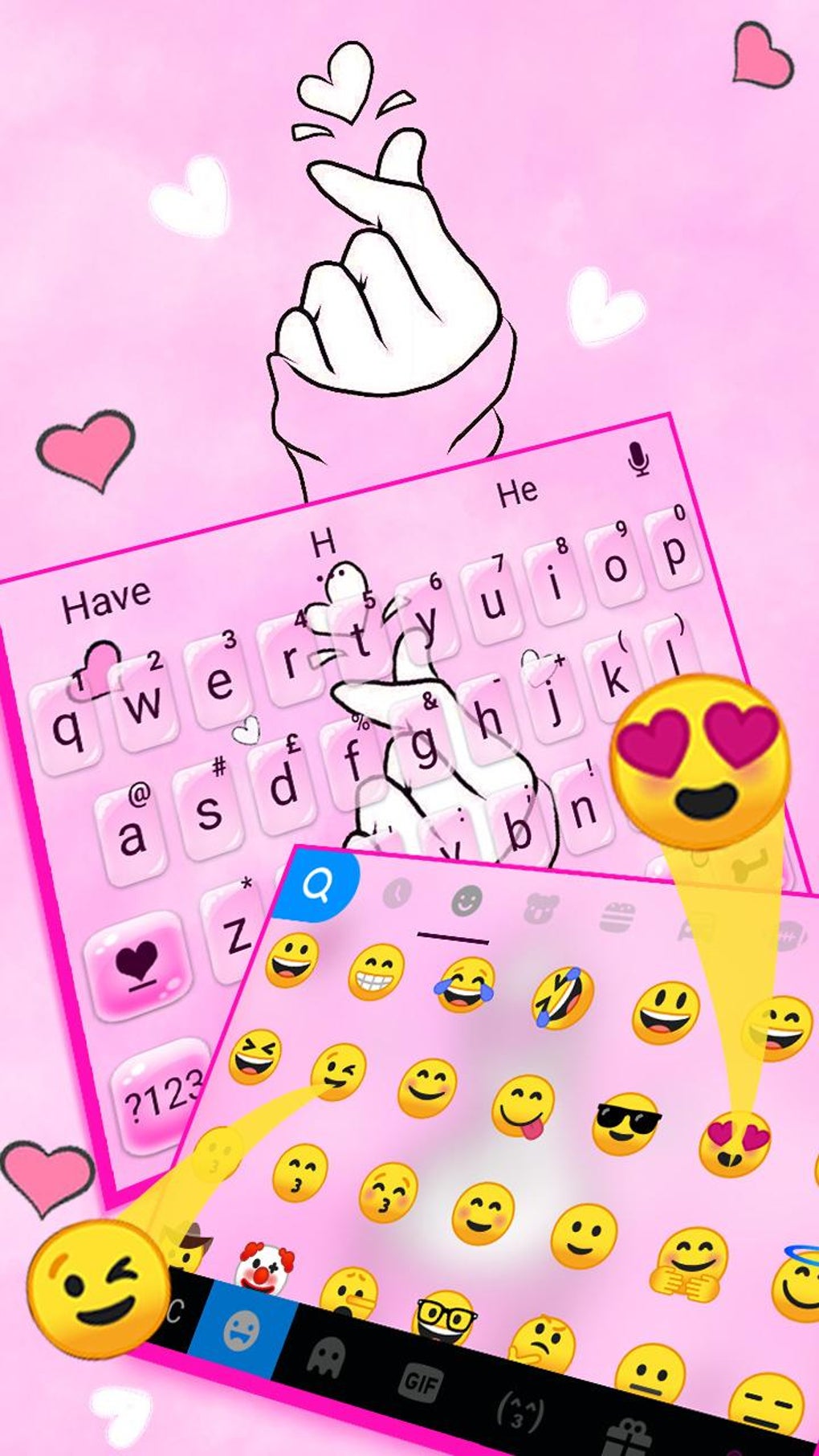 Love Pink Heart Theme APK for Android - Download