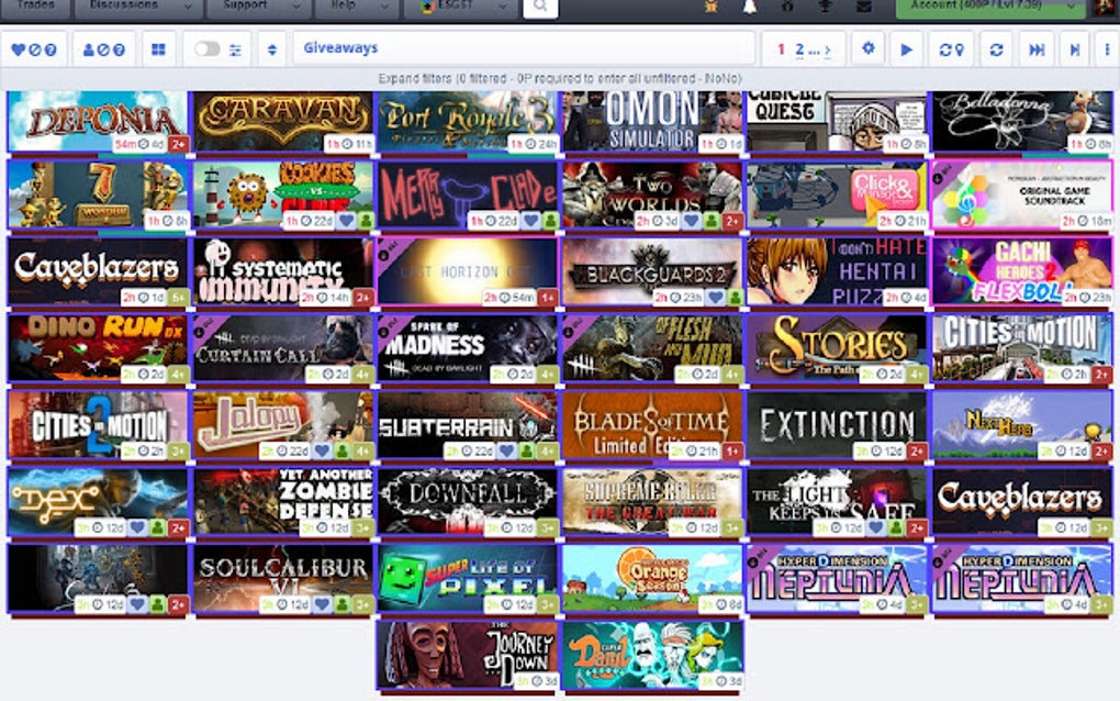 Enhanced SteamGifts & SteamTrades (ESGST) para Google Chrome ...