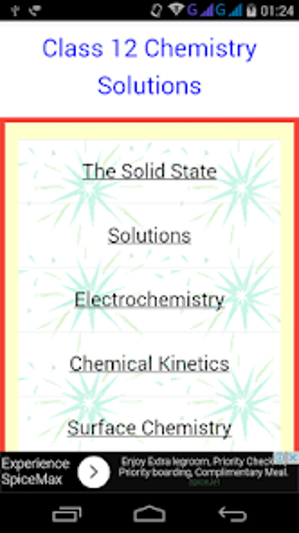 Class 12 Chemistry Solutions per Android - Download