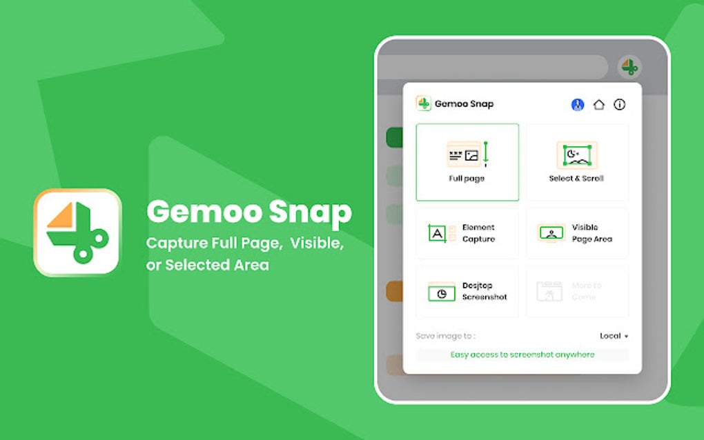 Gemoo Snap - ChatGPT Screenshot para Google Chrome - Extensión Descargar