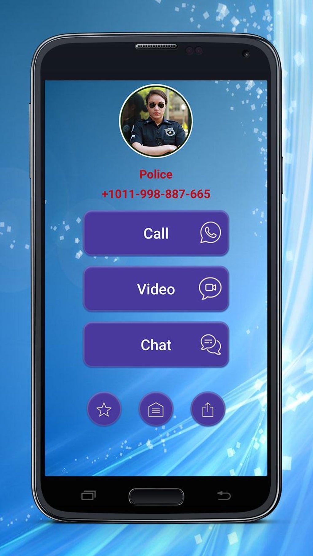 Police Cop Call Prank And Video Simulator for Android - Download