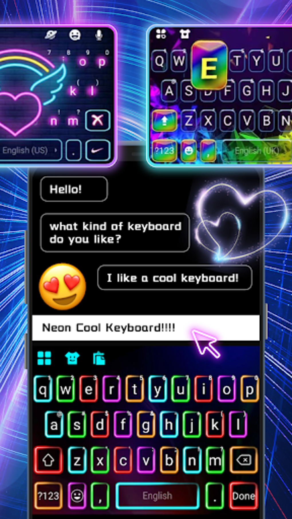 Neon Cool KeyboardThemes for Android - Download
