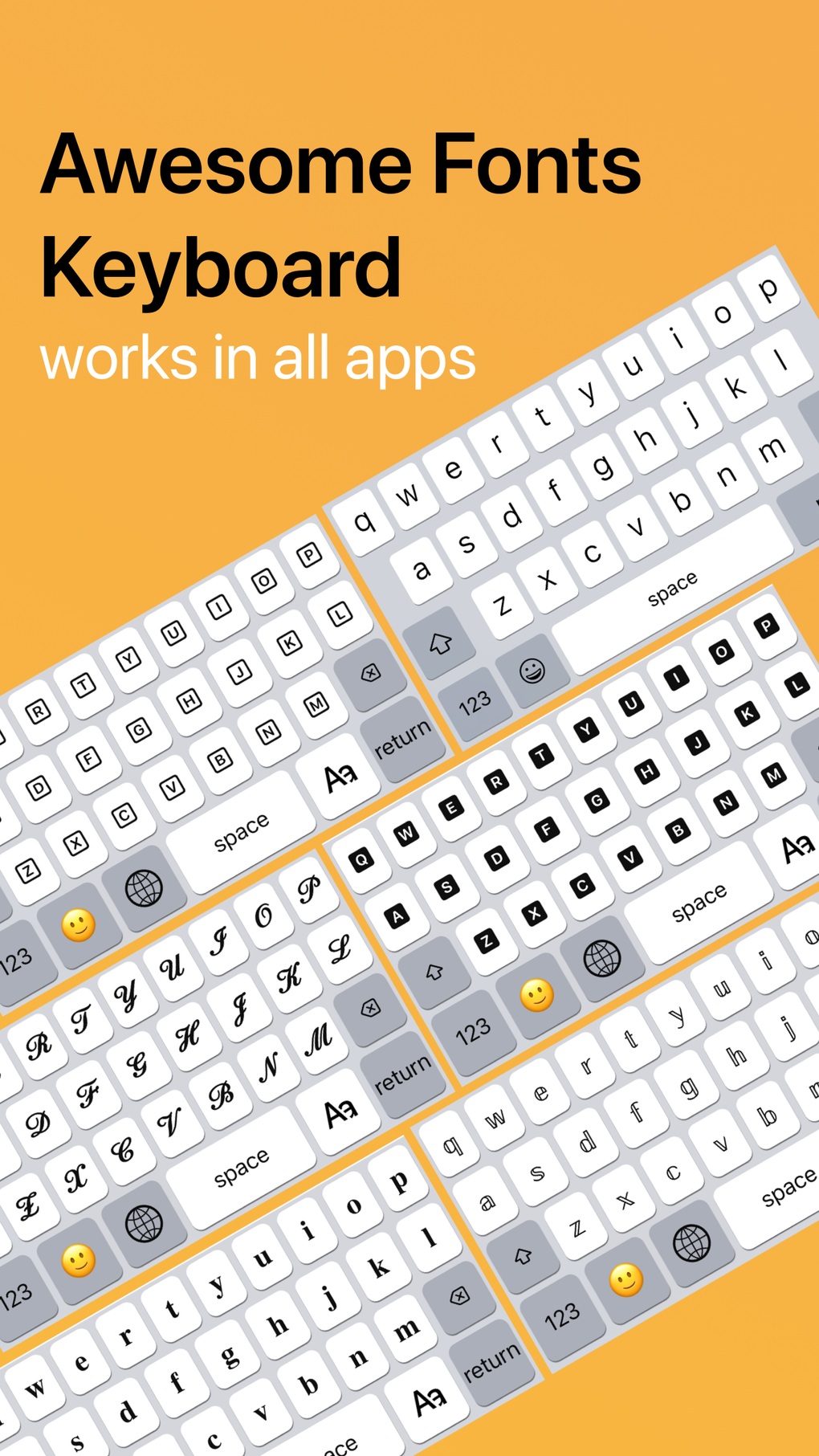Fonts: Keyboard art for iPhone - Download