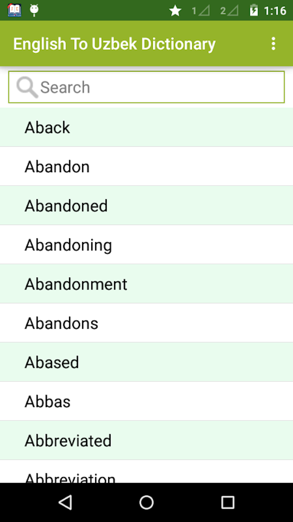 English Uzbek Dictionary APK per Android - Download