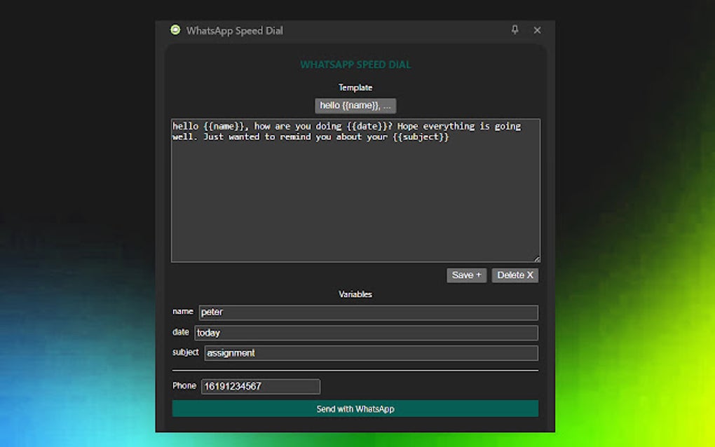 WhatsApp Speed Dial for Google Chrome - Extension Download