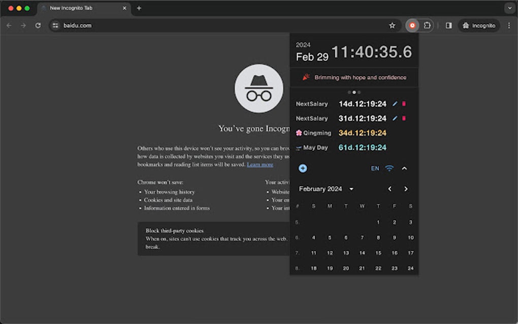 Countdown Timer for Google Chrome - Extension Download