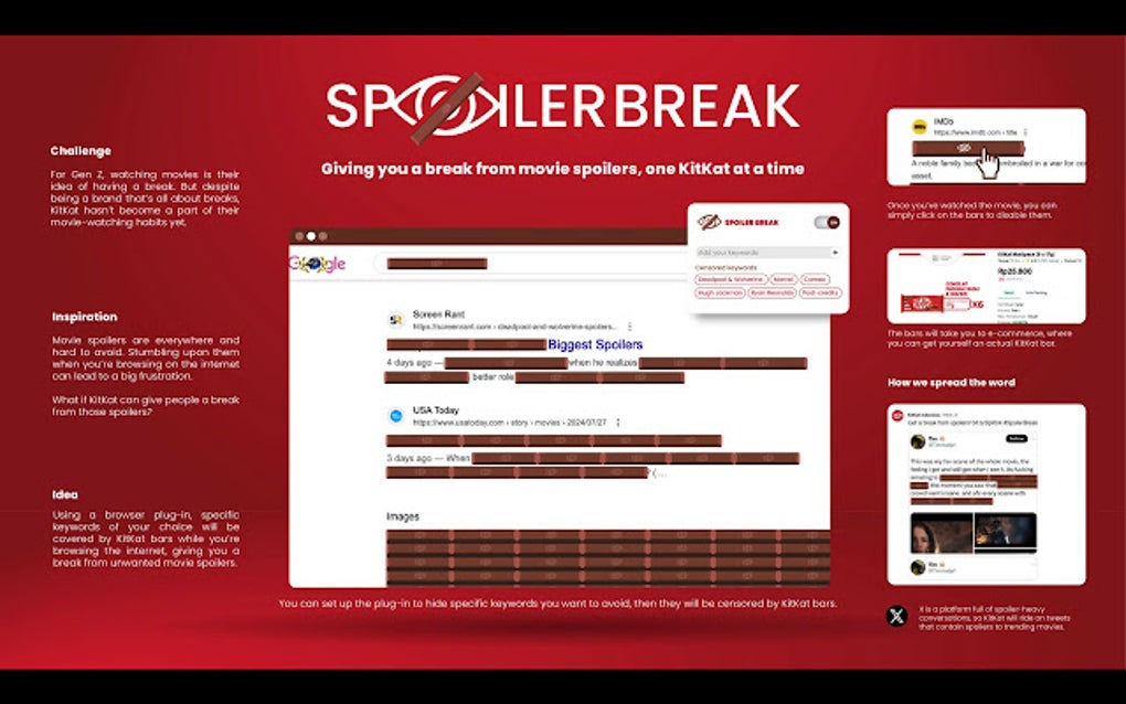 Kitkat Spoiler Break Google Chrome 용 - 확장 프로그램 다운로드