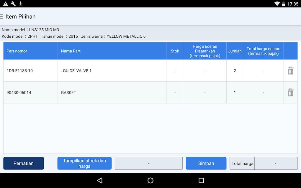 YAMAHA PartsCatalogue IDN APK for Android - Download