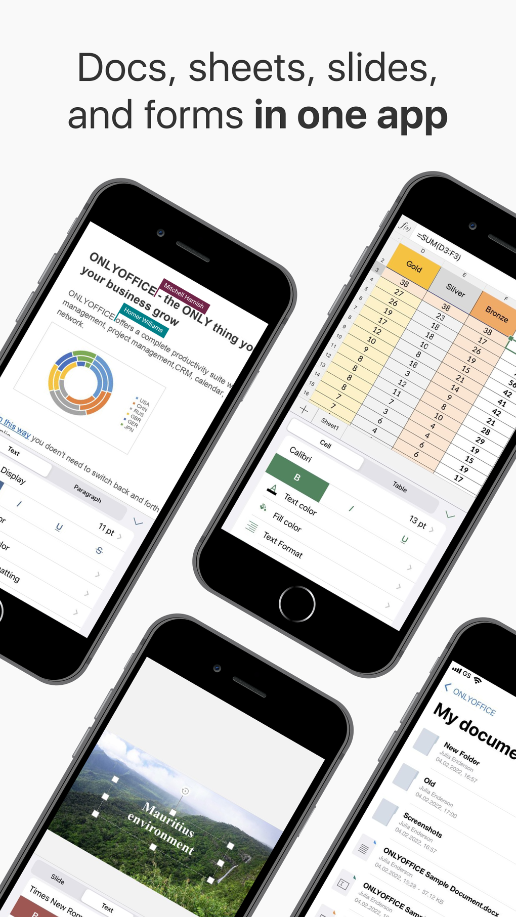 ONLYOFFICE Documents para iPhone - Descargar