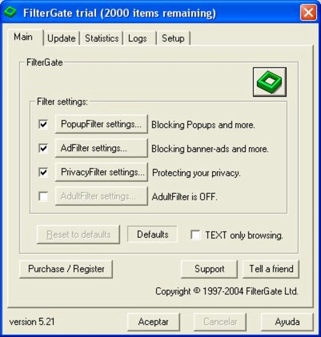 FilterGate - Descargar