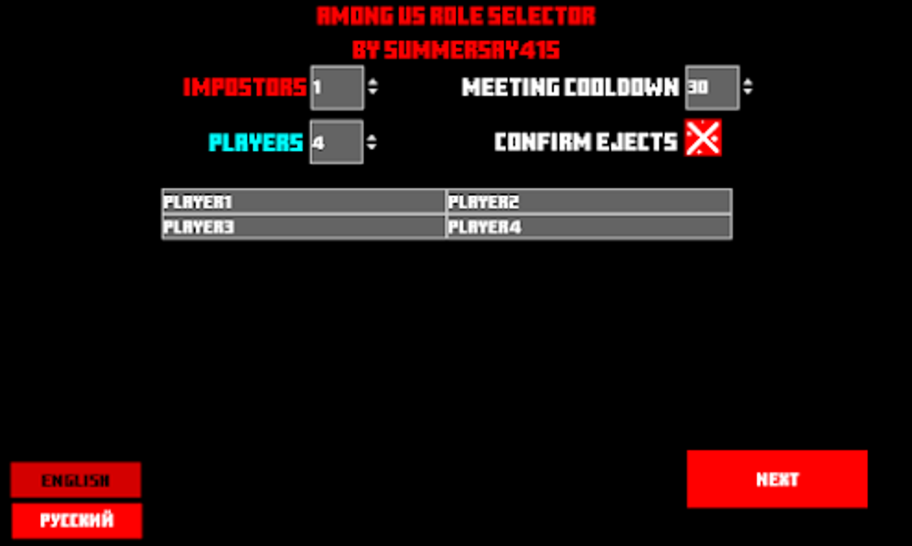 Among Us Role Selector for Android - Download