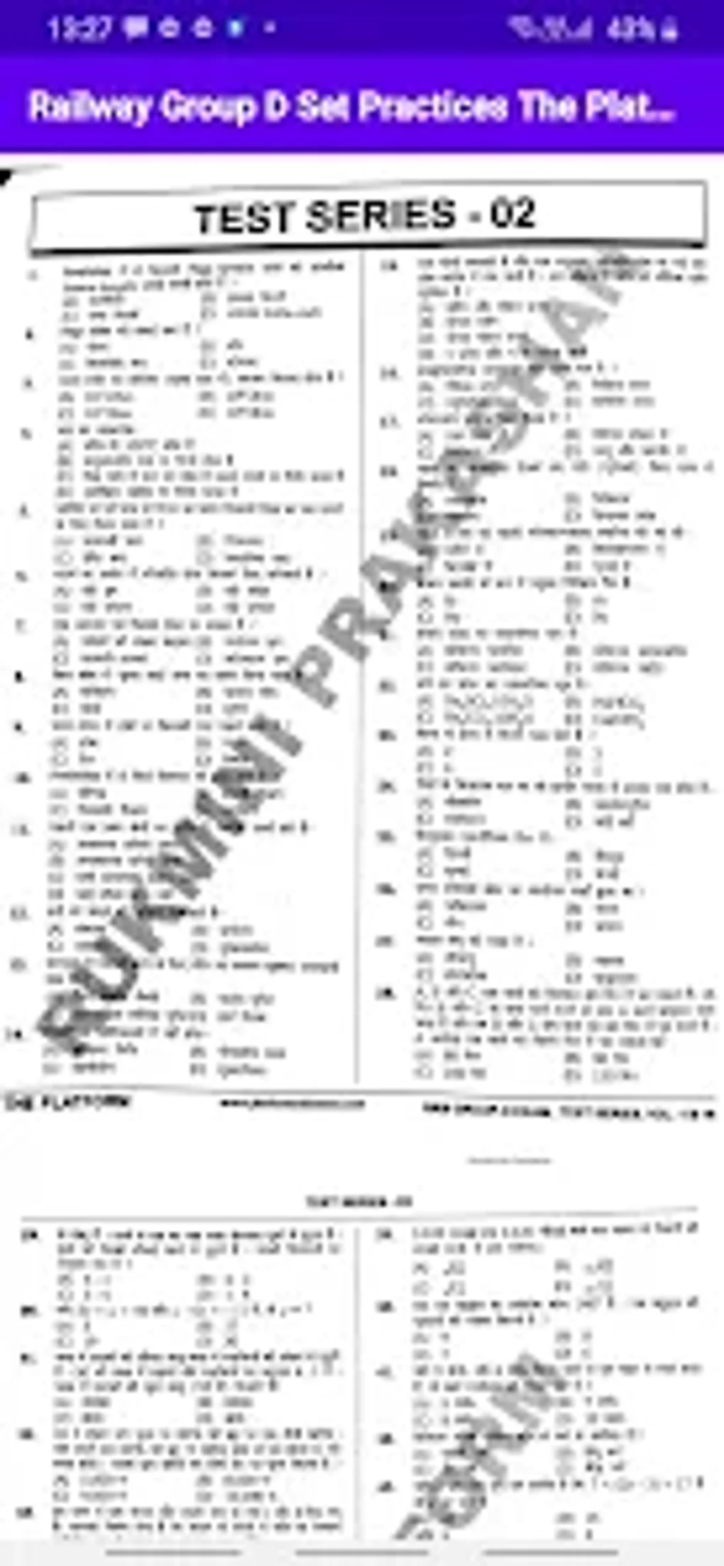 Railway Group D Practice Set para Android - Descargar