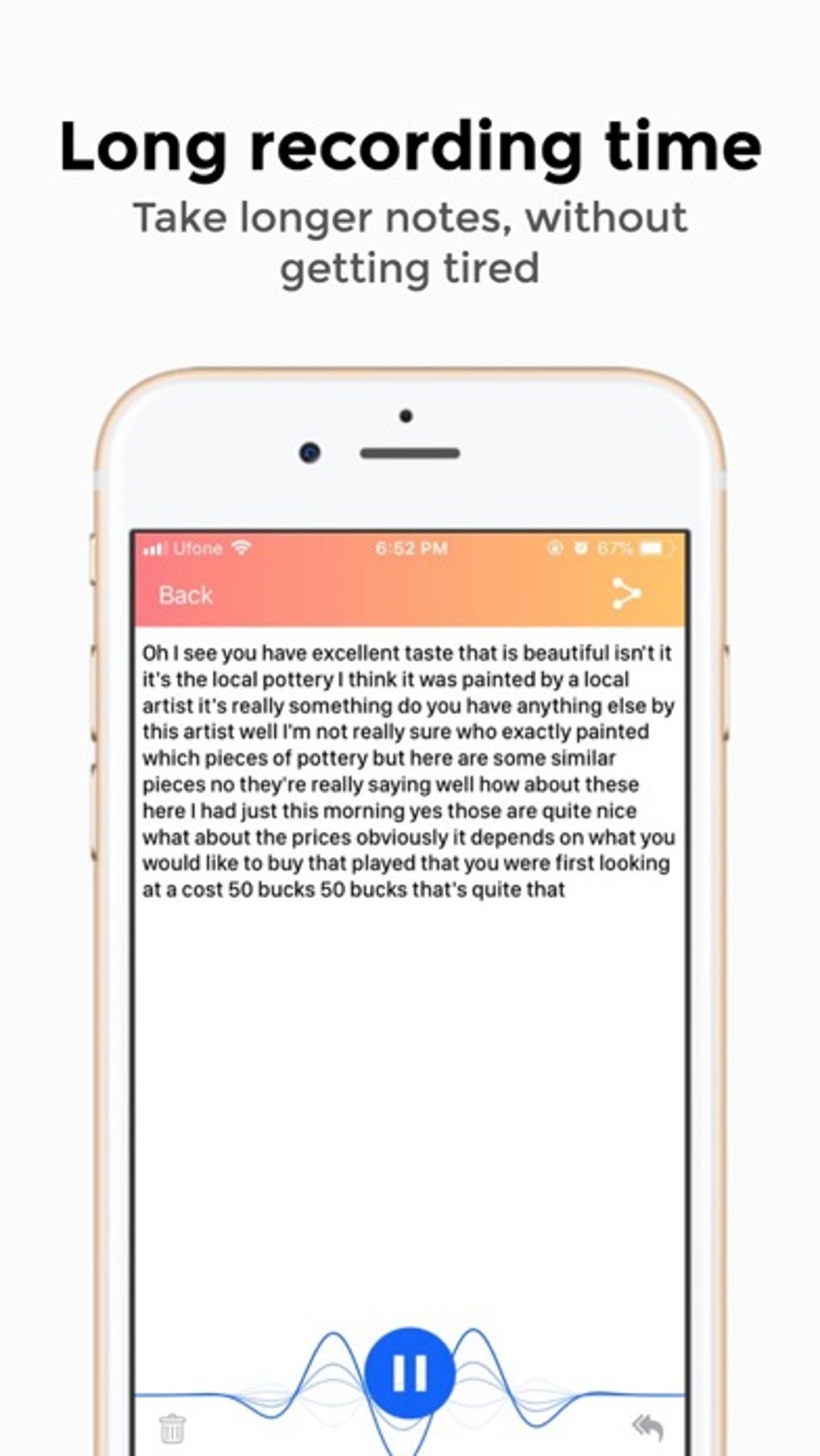 Speak to Type - Notes app for iPhone - Download