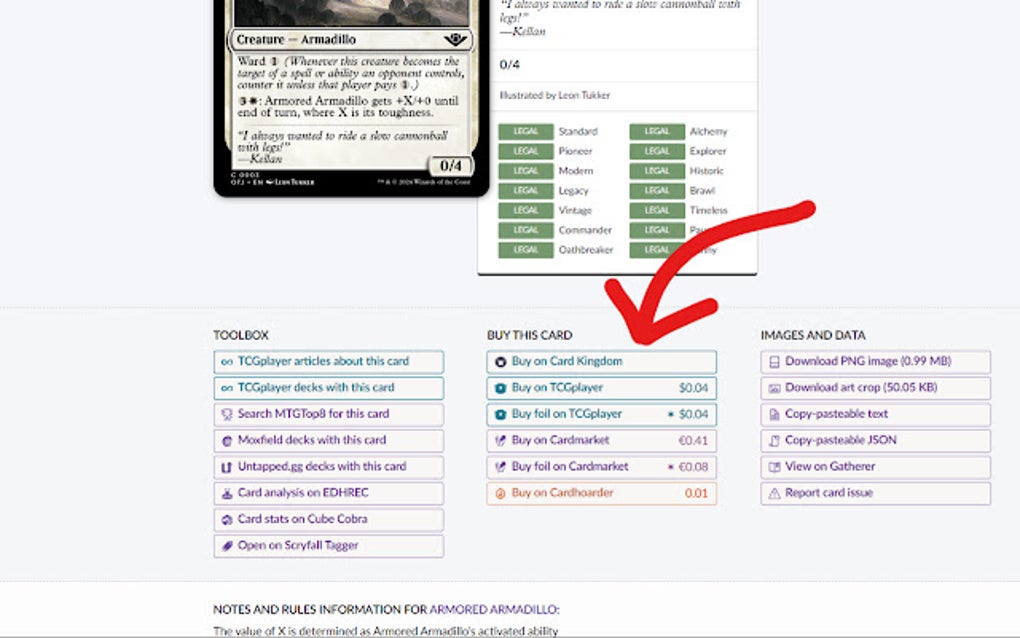 Scryfall Card Kingdom Button per Google Chrome - Estensione Download