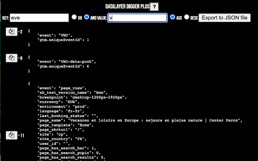 dataLayer Digger Plus for Google Chrome - Extension Download