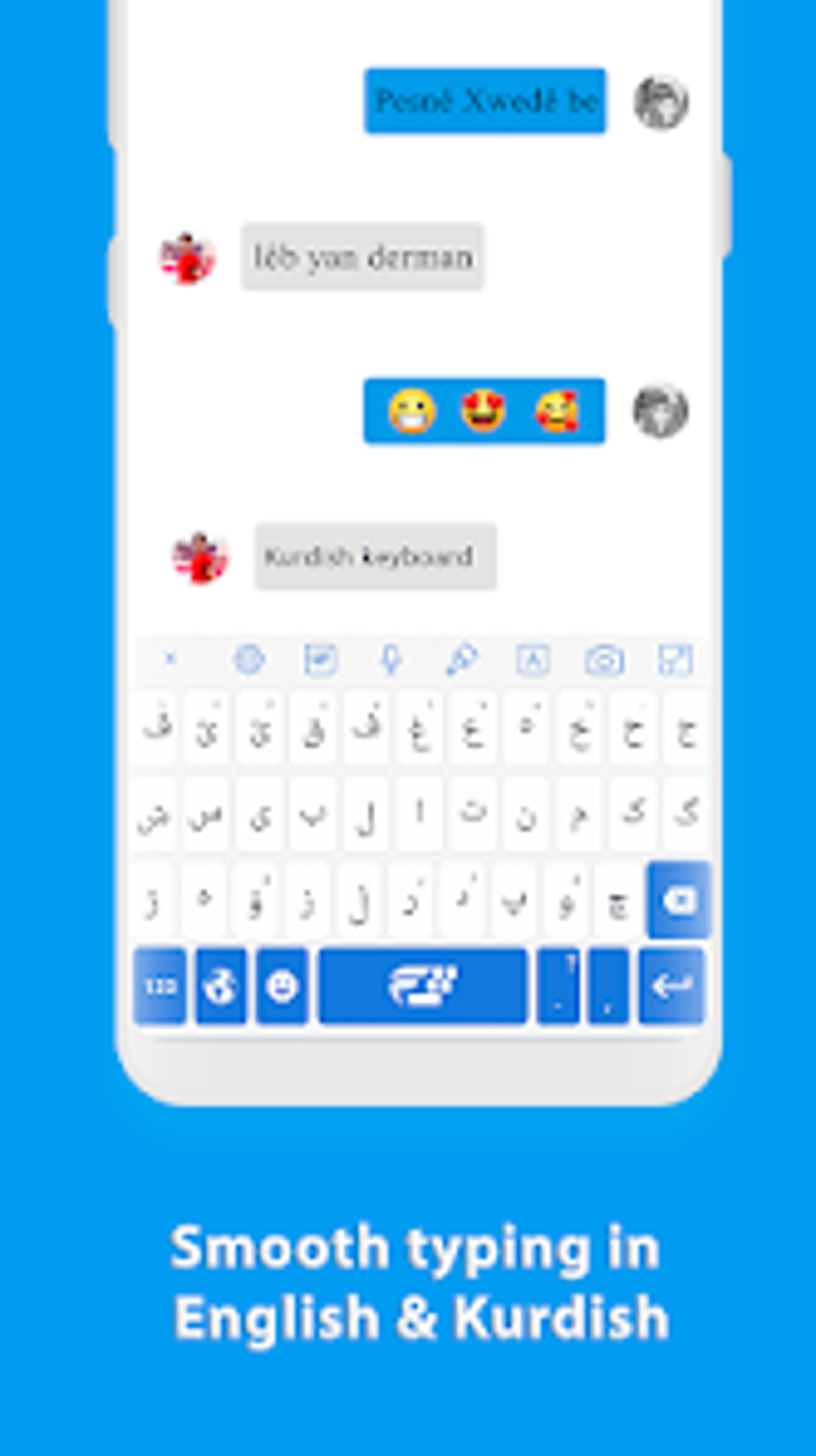 Android için Kurdish Keyboard- Kurdish typi APK - İndir