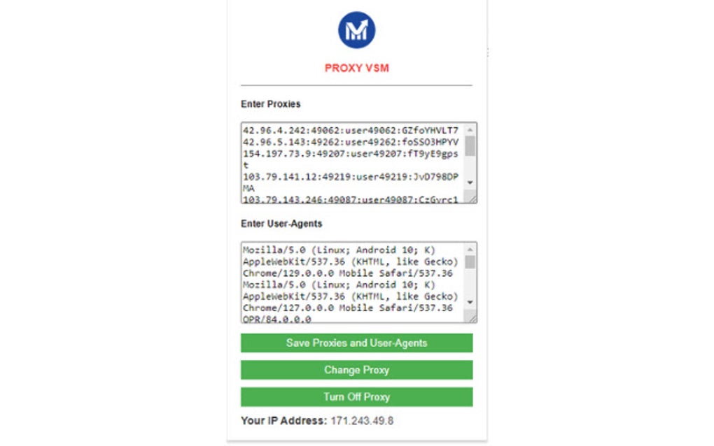 Proxy VSM for Google Chrome - Extension Download