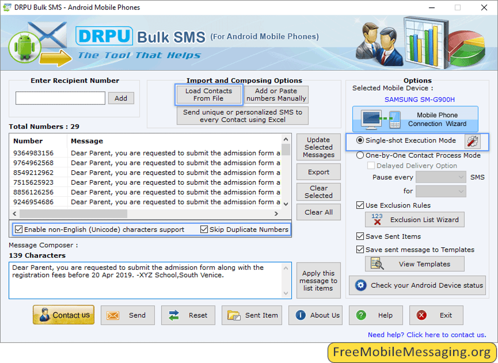 Android Mobile Phones Bulk SMS - Download