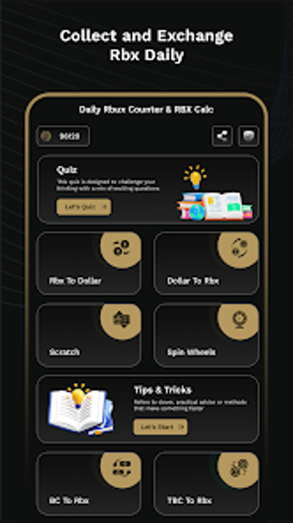 Daily Rbux Counter RBX Calc สำหรับ Android - ดาวน์โหลด