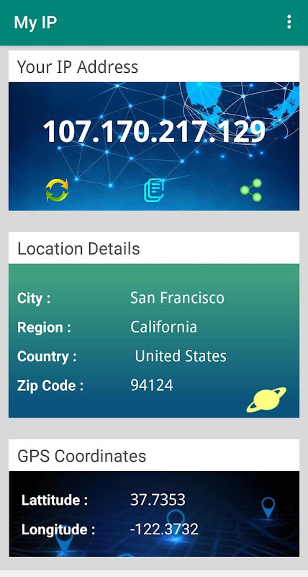 My IP Address APK pour Android - Télécharger