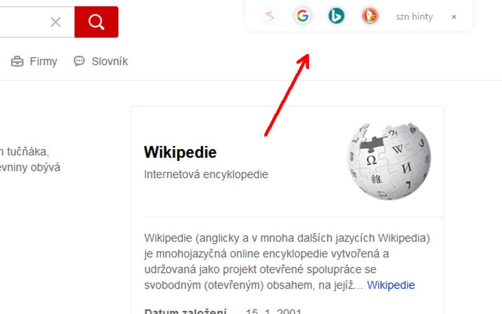 Try another search engine para Google Chrome - Extensión Descargar