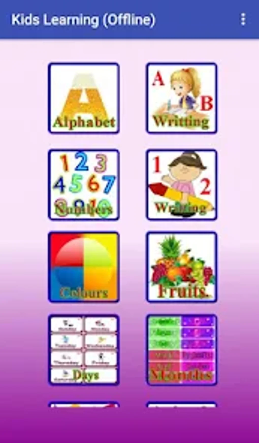 Kids Learning Offline для Android — Скачать Kids Learning Offline для Android — Скачать