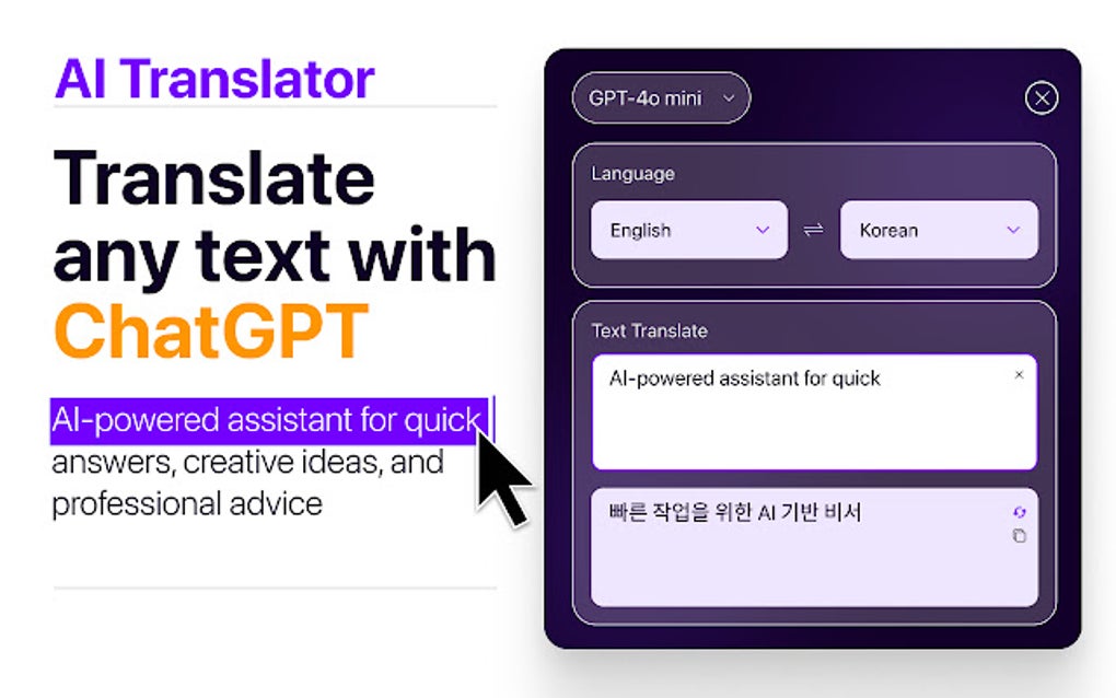 AI Translator para Google Chrome - Extensión Descargar