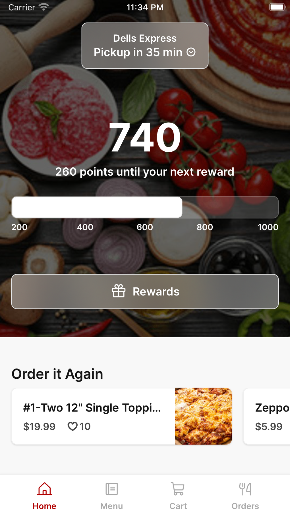 Dells Pizza Wings Express for iPhone - Download