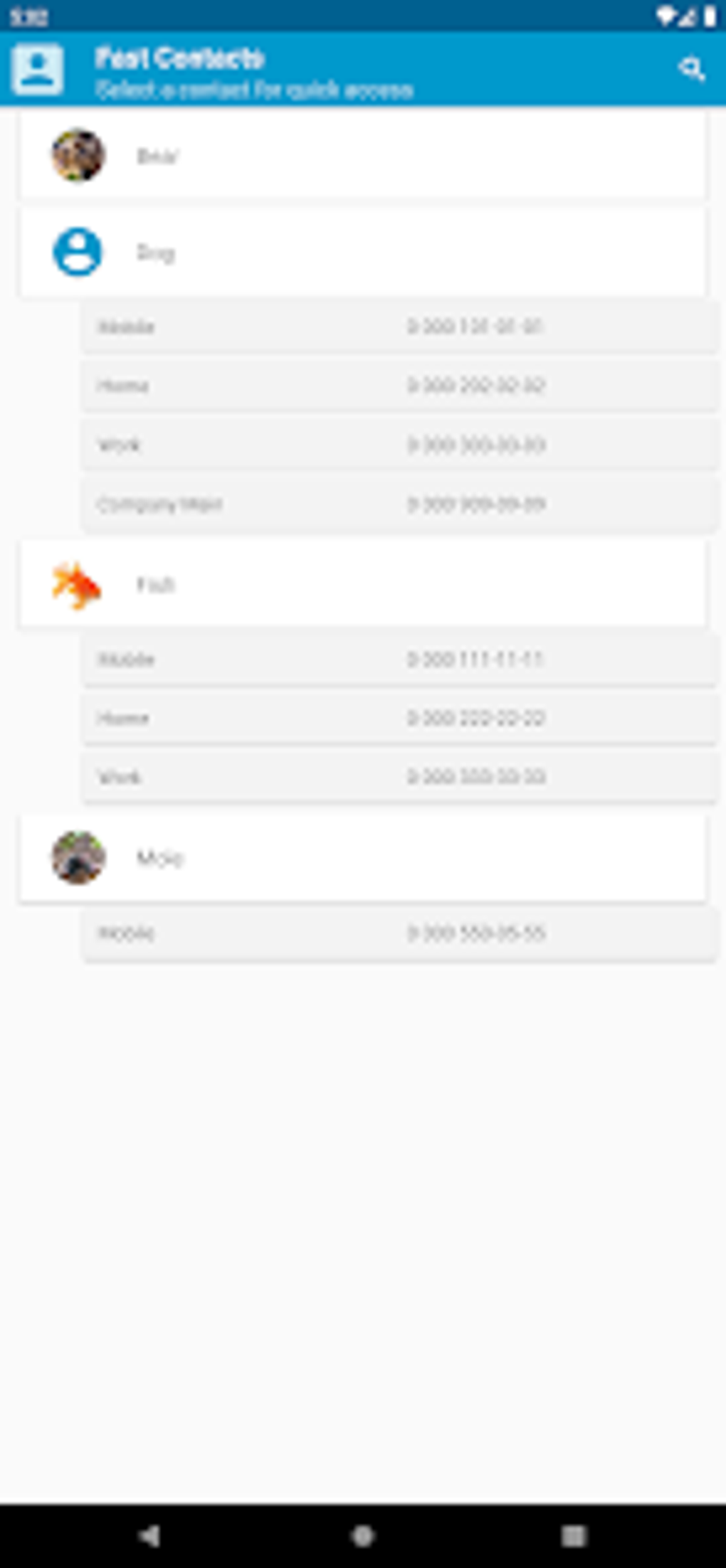 Fast Contacts for Android - Download