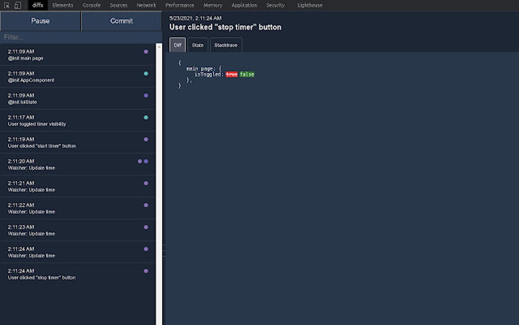 Diffx devtools para Google Chrome - Extensión Descargar