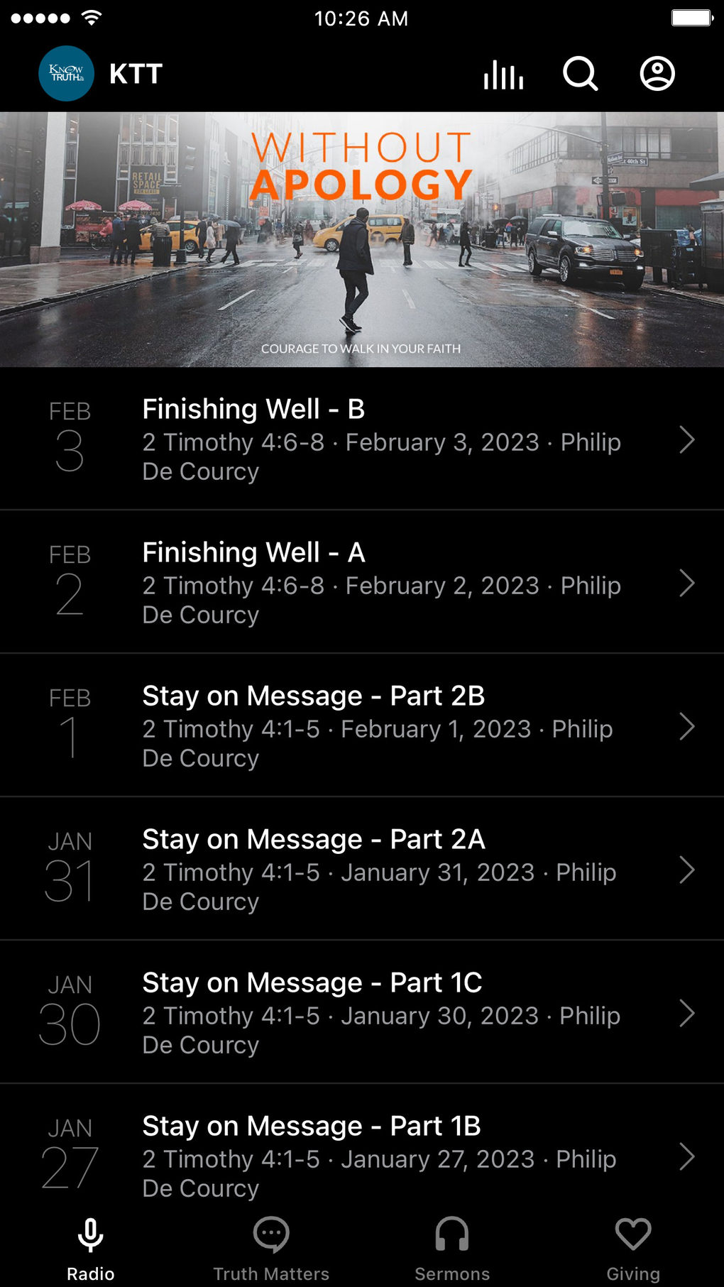 Know The Truth Philip DeCourcy para iPhone - Descargar