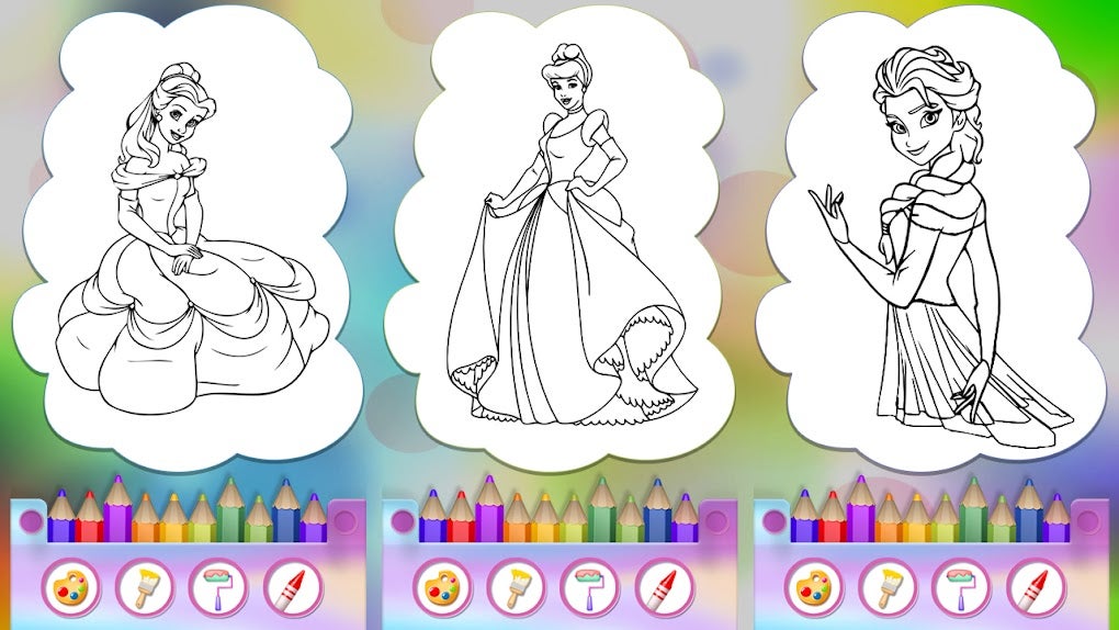 Princess Color Book For Kids pour Android - Télécharger