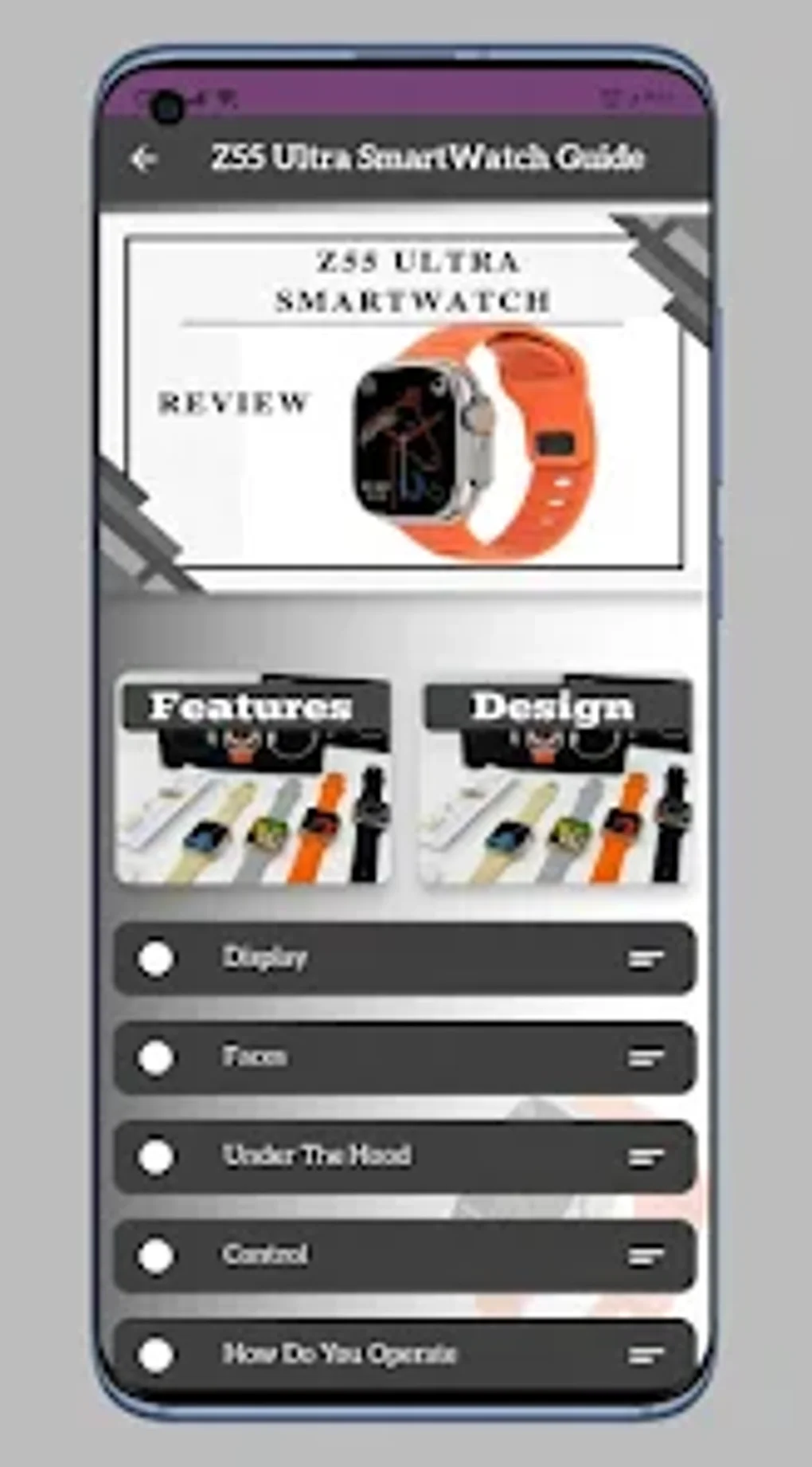 Z55 Ultra SmartWatch Guide for Android - Download