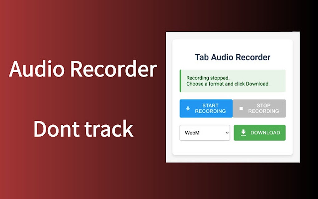 Chrome Audio Capture | Chrome Audio Recorder Google Chrome 용 - 확장 프로그램 다운로드