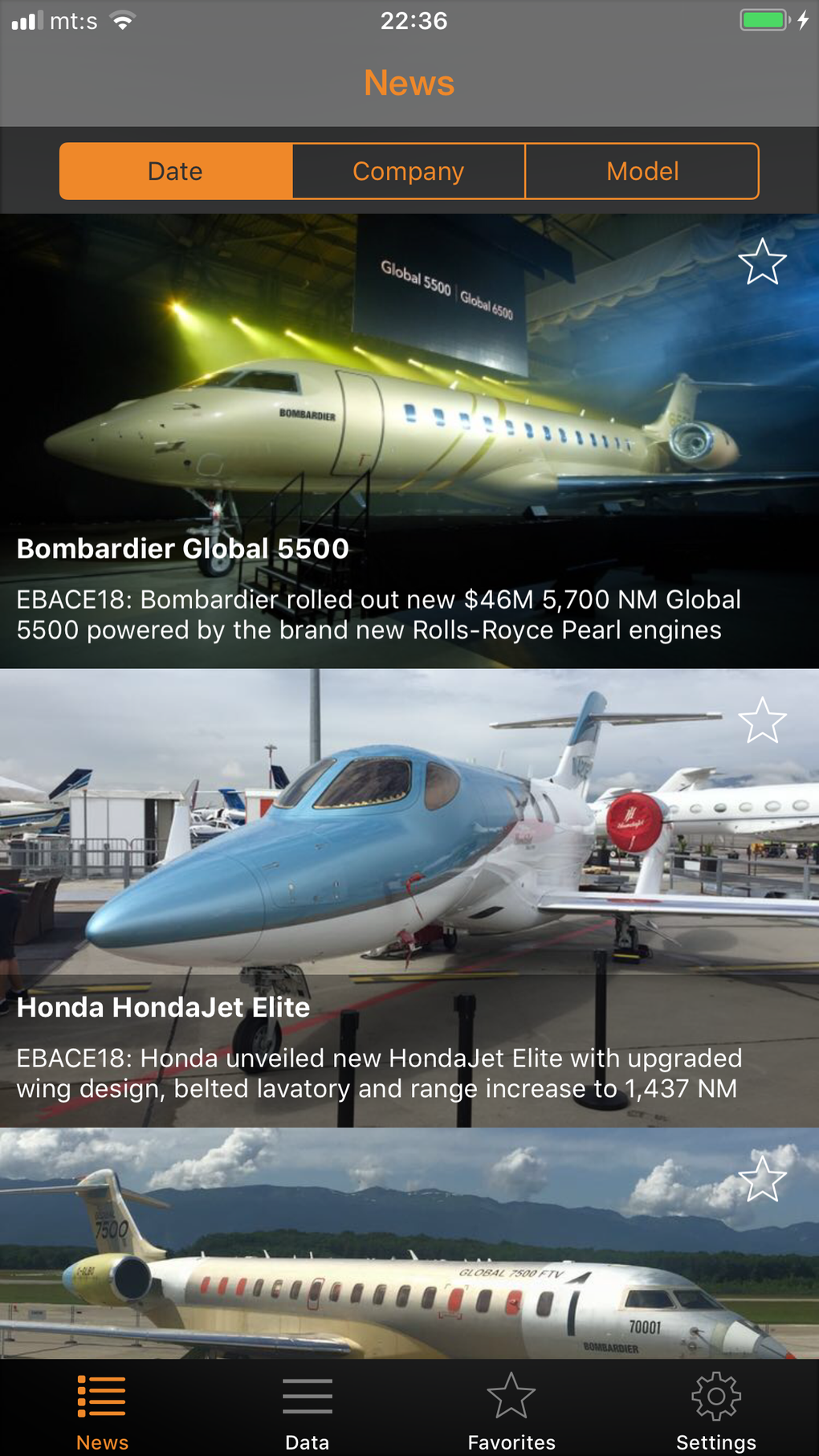 AirDB Business Aviation Data for iPhone - Download