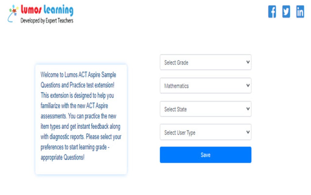 Lumos Learning LEAP Practice Tests for Google Chrome - Extension Download