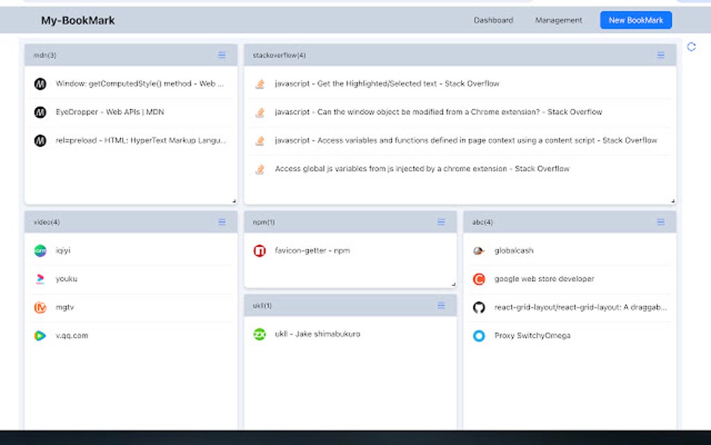 BookMark para Google Chrome - Extensión Descargar