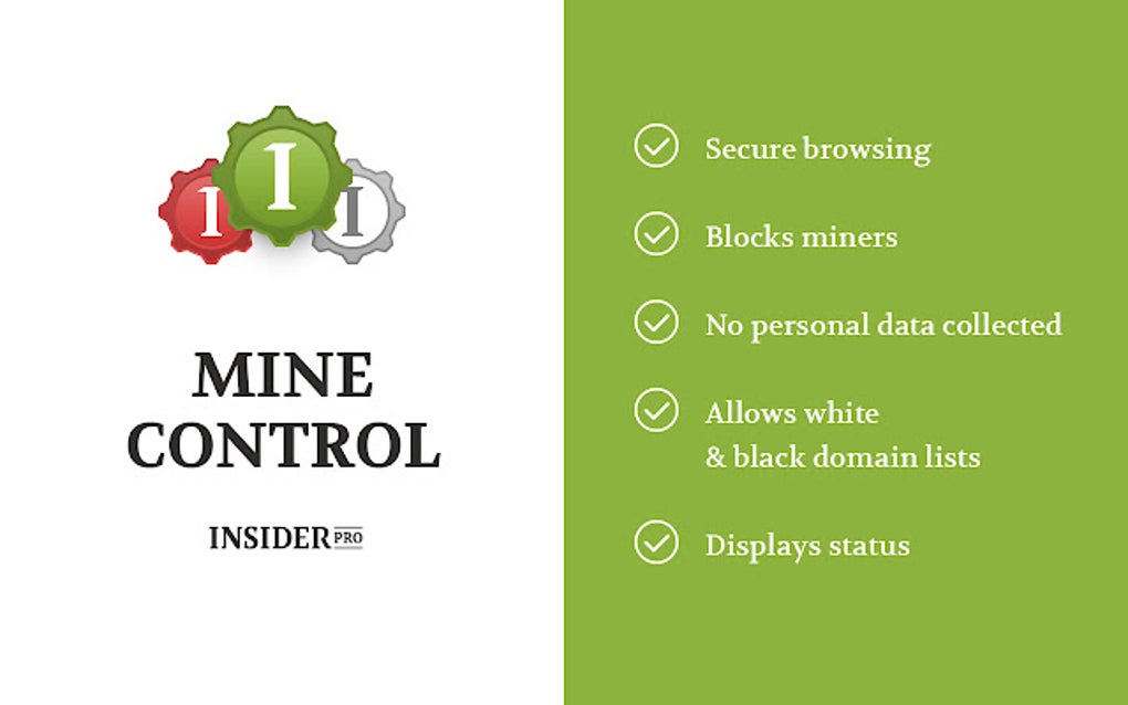Mine Control for Google Chrome - Extension Download