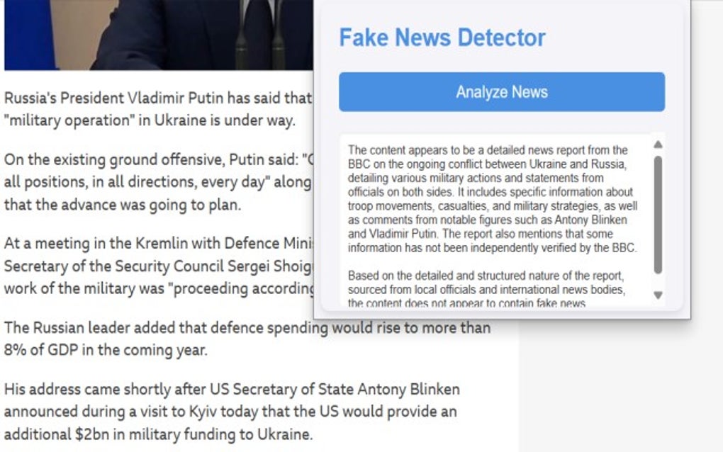 Fake News Detector für Google Chrome - Erweiterung Download