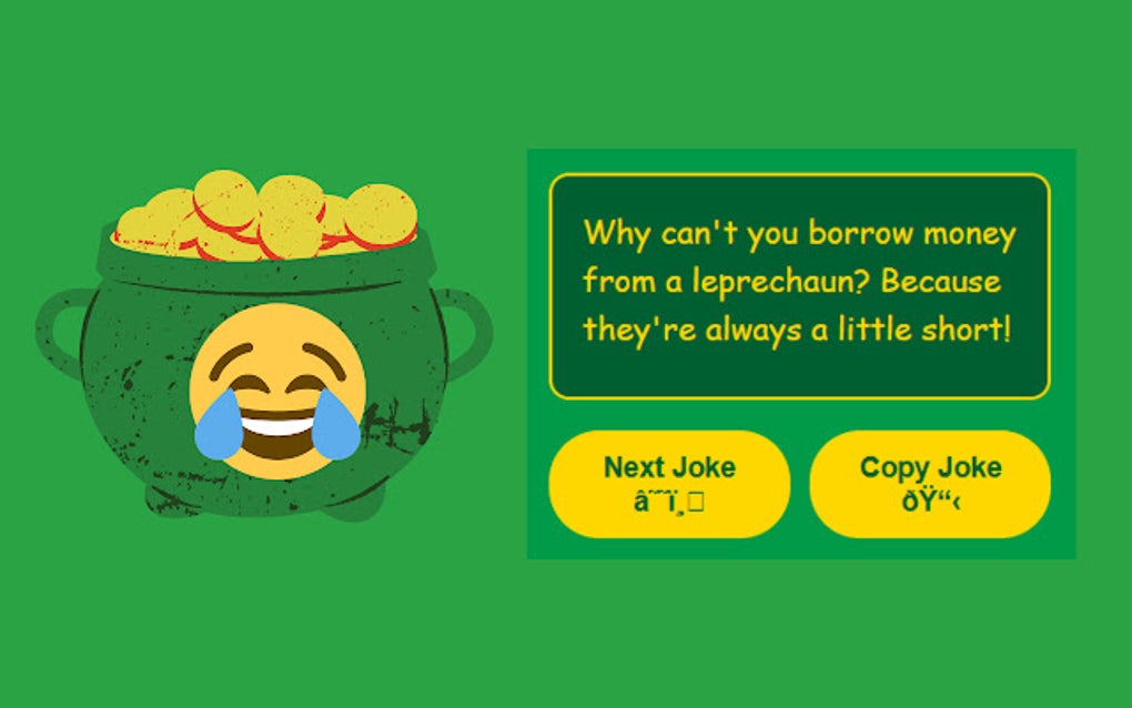 Saint Patrick's Day Jokes สำหรับ Google Chrome - ส่วนขยาย ดาวน์โหลด