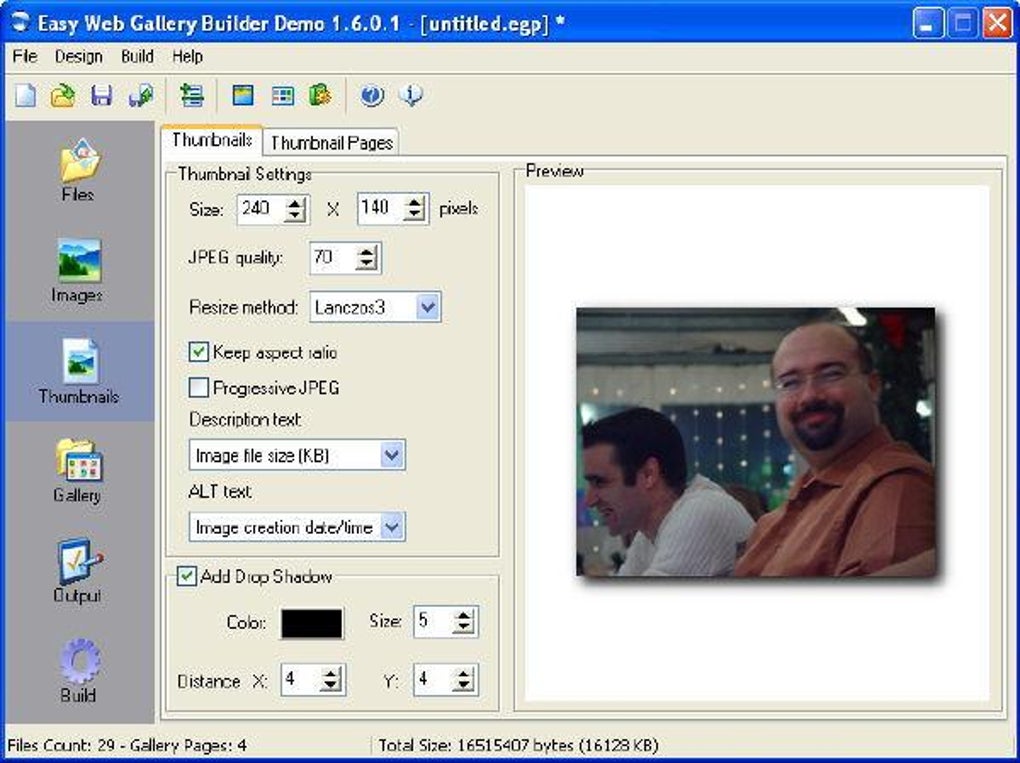 Easy Web Gallery Builder - 다운로드