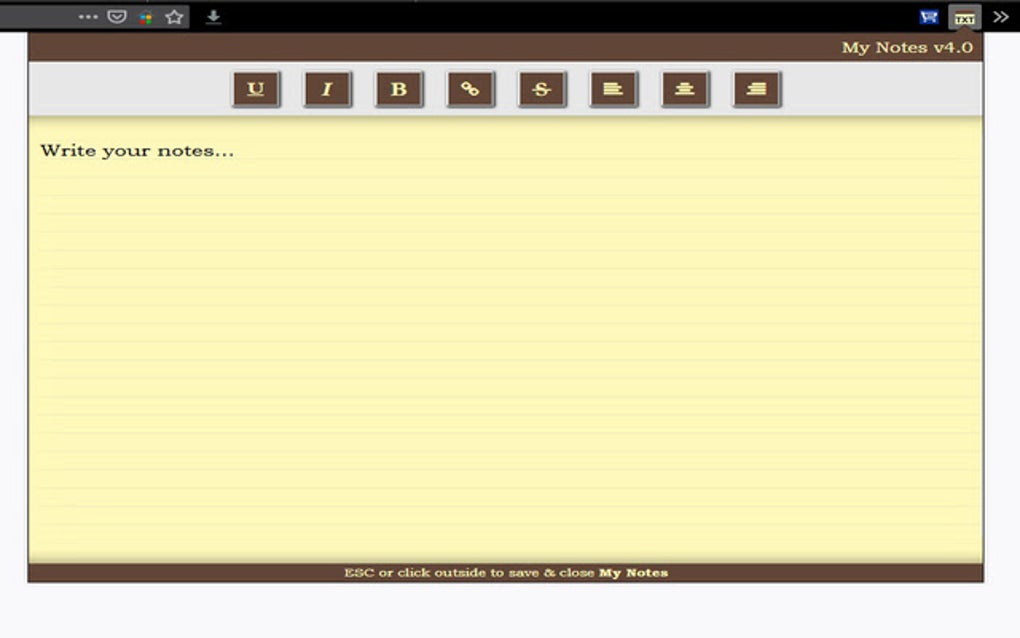 My Notes for Google Chrome - Extension Download